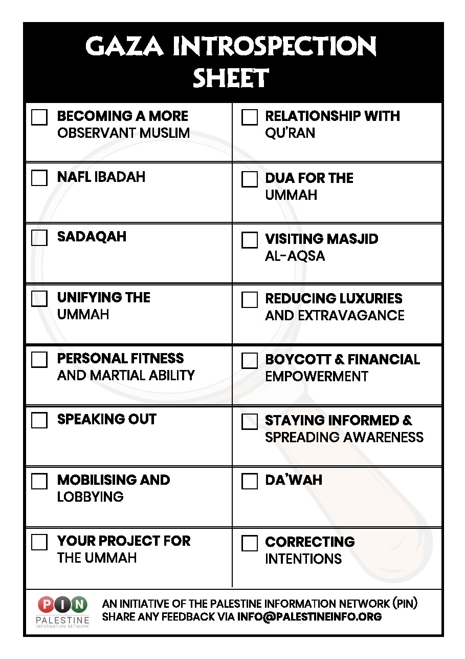 Gaza Introspection Guide - Palestine Information Network
